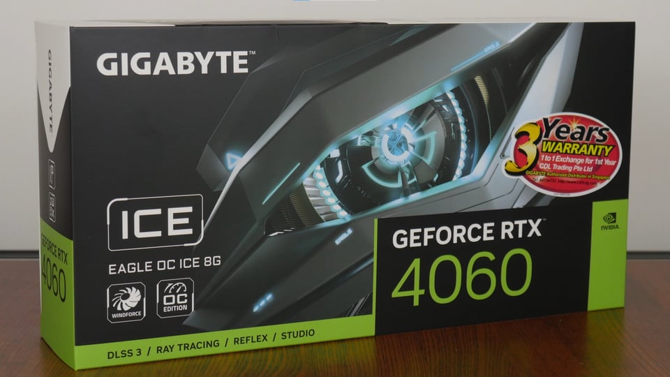 Review: Gigabyte GeForce RTX 4060 EAGLE OC ICE 8G Graphics Card